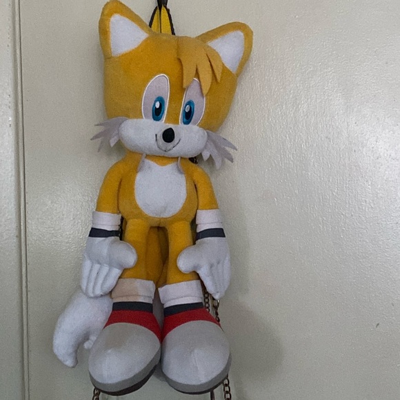 Accessories | Sonic The Hedgehog Plush Backpack Tails | Poshmark